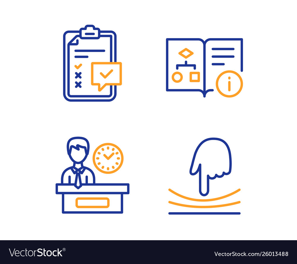 Checklist technical algorithm and presentation Vector Image