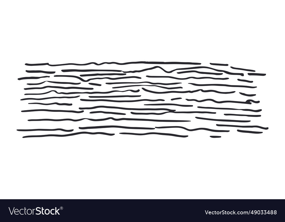 Horizontal pattern texture line hand drawn Vector Image