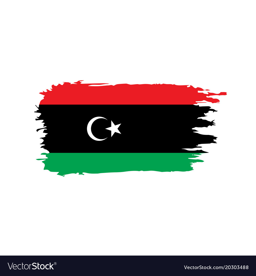 Libya flag Royalty Free Vector Image - VectorStock