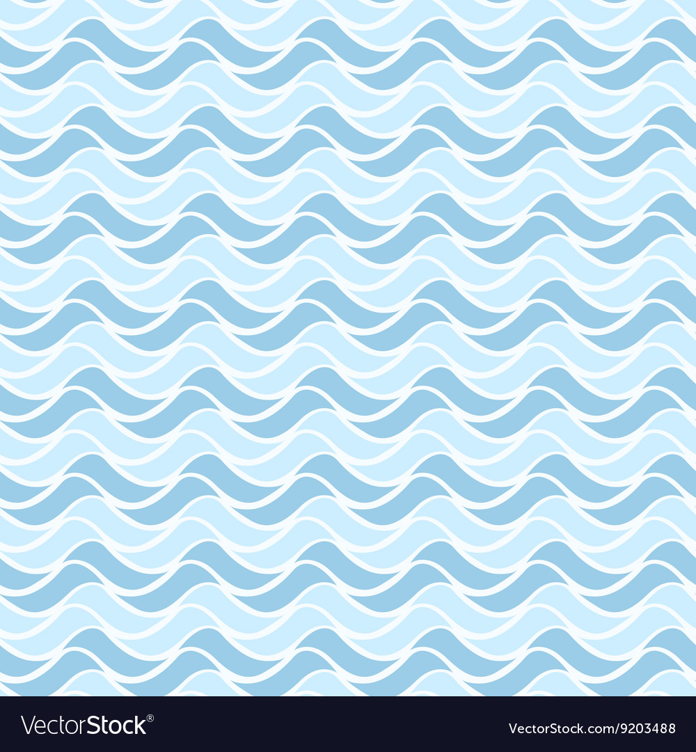 Wavy geometric pattern - seamless background Vector Image