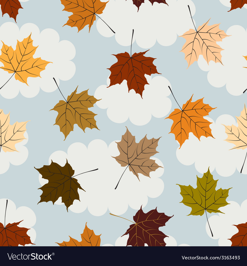 Autumn pattern Royalty Free Vector Image - VectorStock