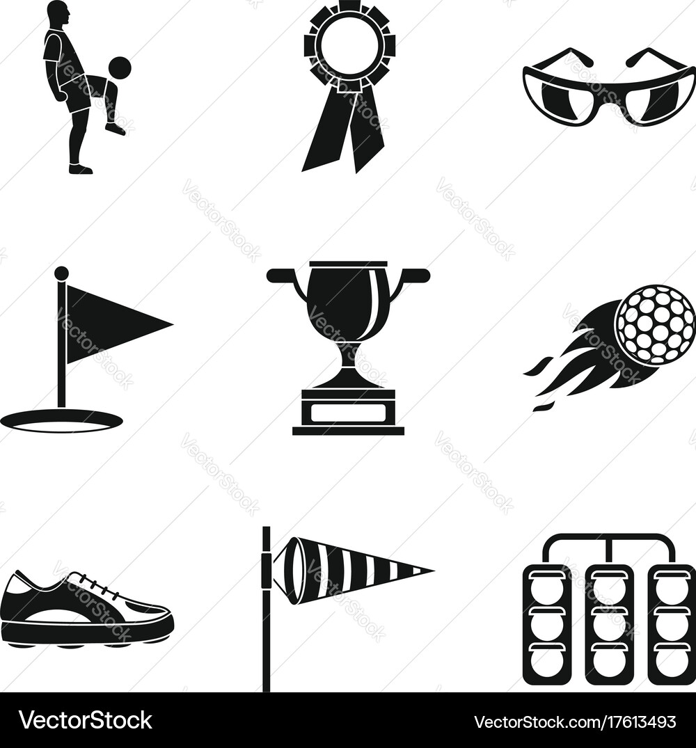 Best prize icons set simple style Royalty Free Vector Image