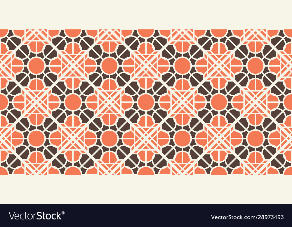 Border arabic pattern Royalty Free Vector Image
