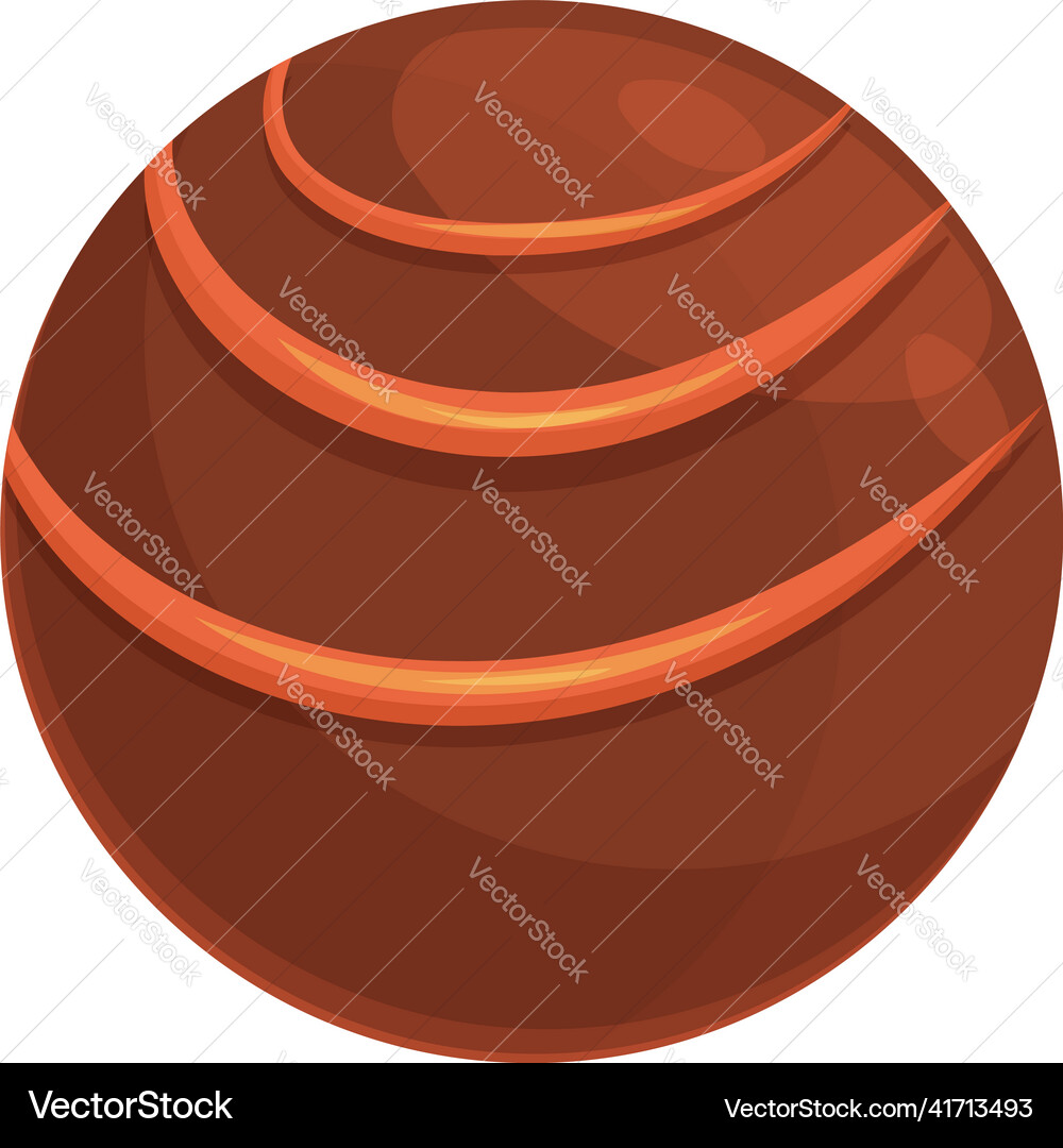 Chocolate dessert icon cartoon cocoa candy Vector Image