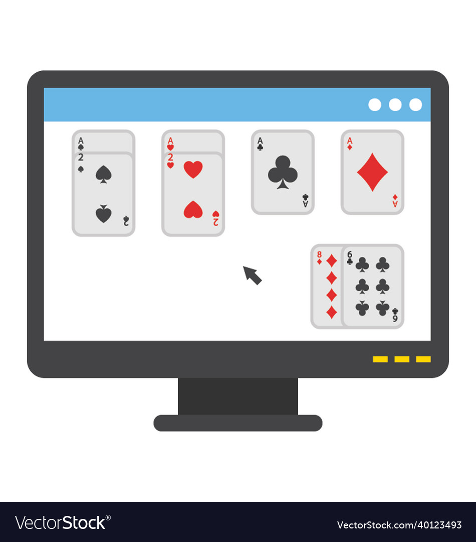 Video poker Royalty Free Vector Image - VectorStock