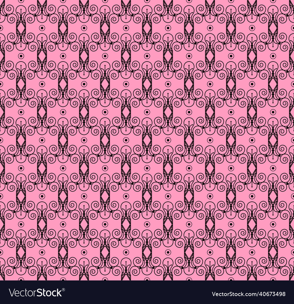 Black contour pattern Royalty Free Vector Image