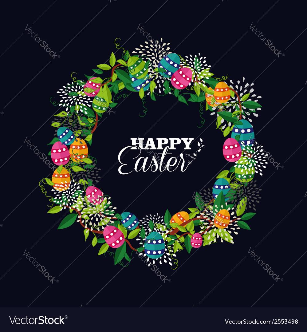 Easter background design Royalty Free Vector Image