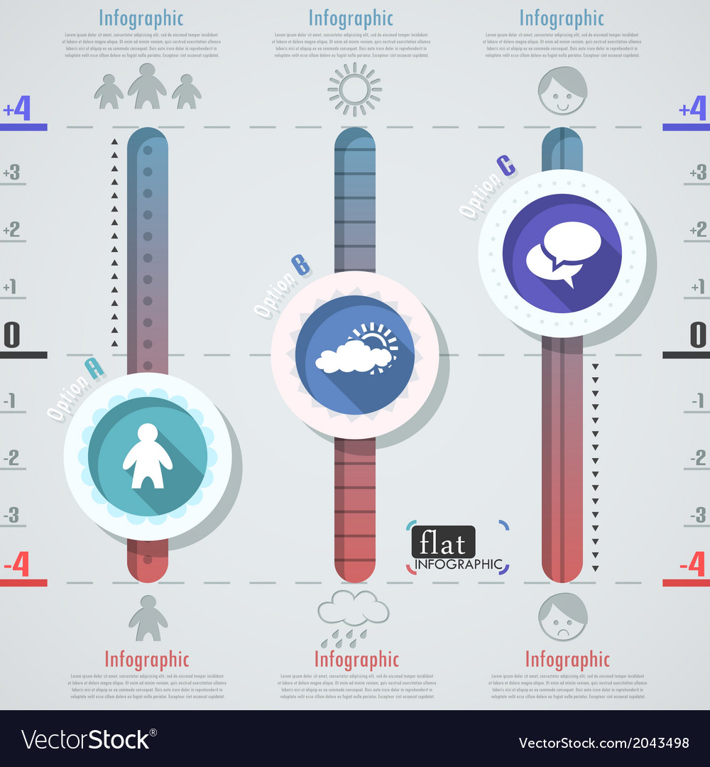 Flat infographic design Royalty Free Vector Image Flat infographic design Royalty Free Vector Image