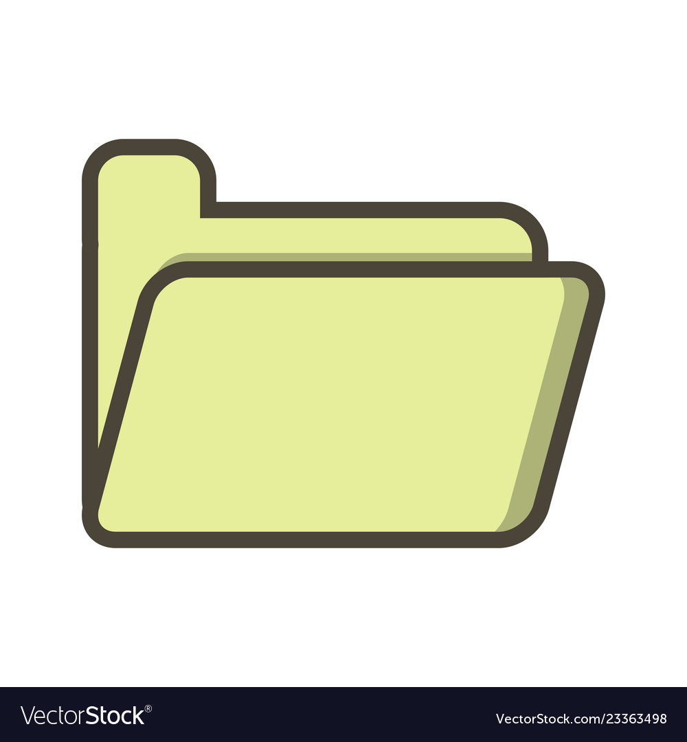 Folder icon Royalty Free Vector Image - VectorStock