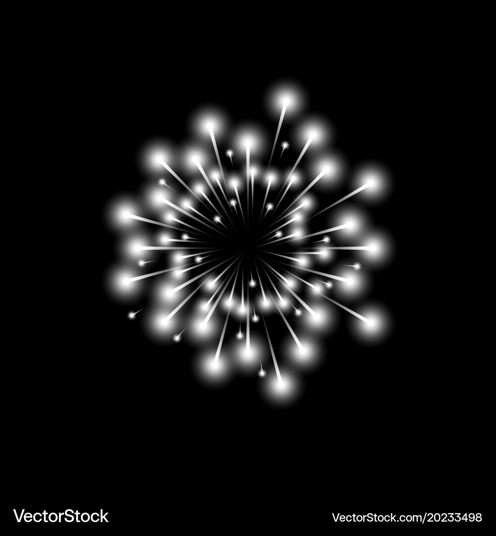 Glittering flying stars white color Royalty Free Vector