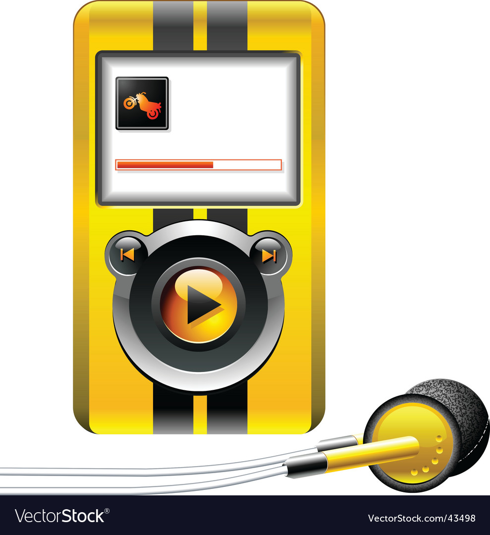 Mp3 player Royalty Free Vector Image - VectorStock