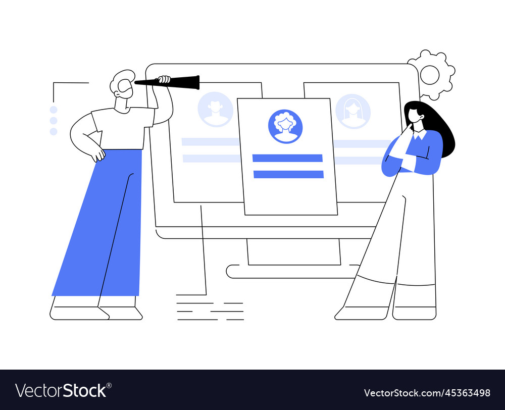 Recruitment Agency Abstract Concept Royalty Free Vector