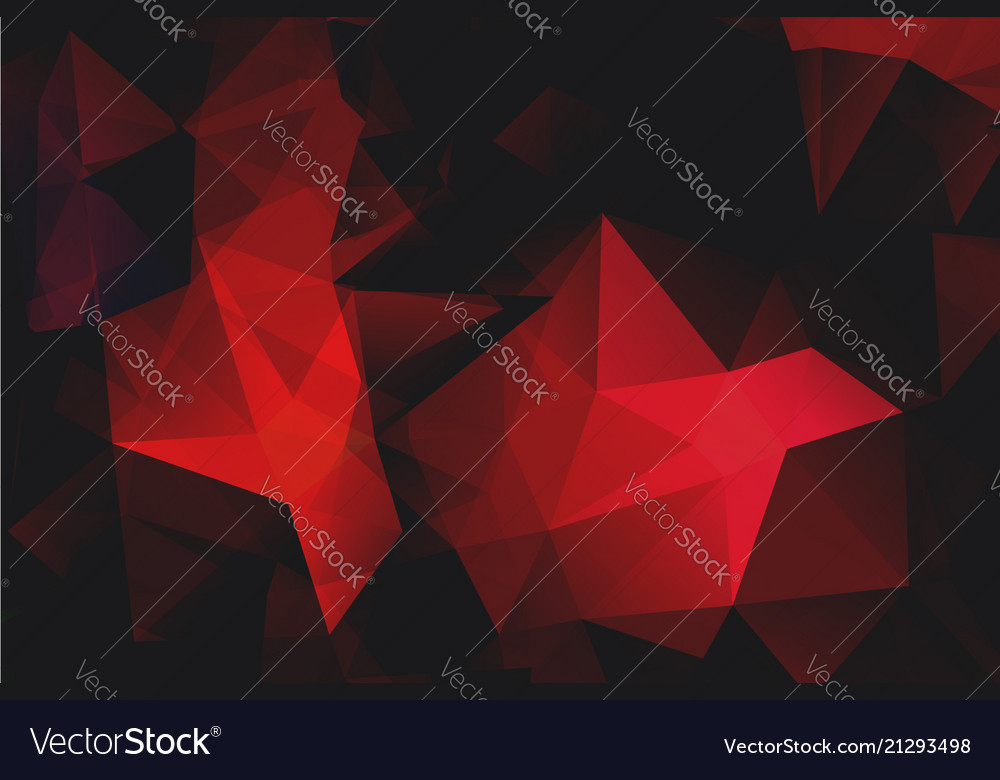 Red polygonal shape background Royalty Free Vector Image