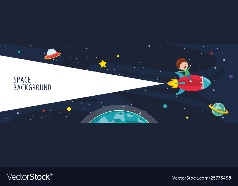 Space background Royalty Free Vector Image - VectorStock