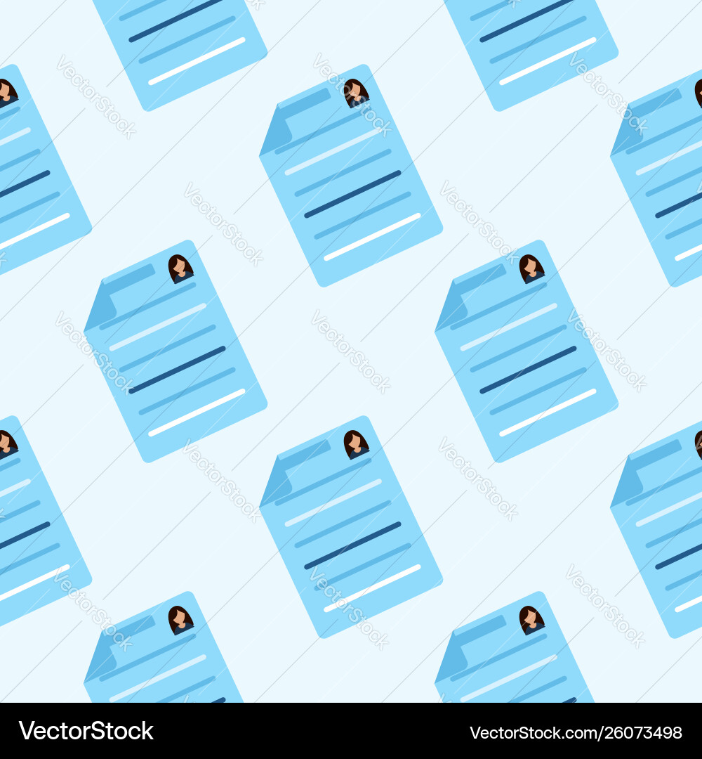 Summary icon seamless pattern business concept Vector Image