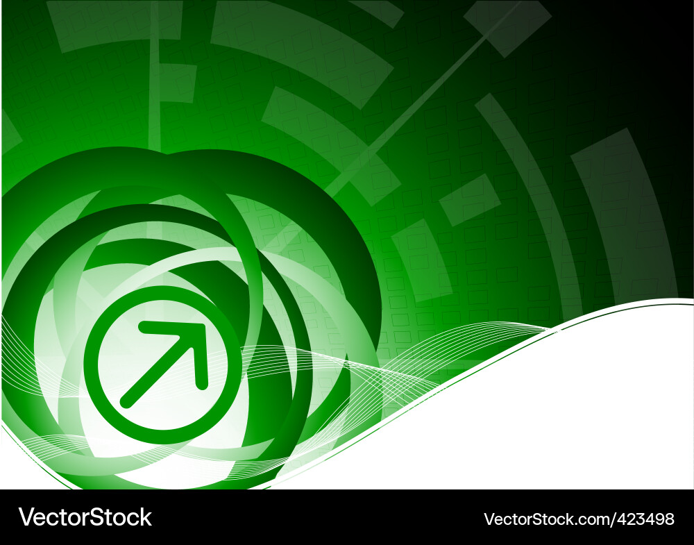 Tech green background Royalty Free Vector Image