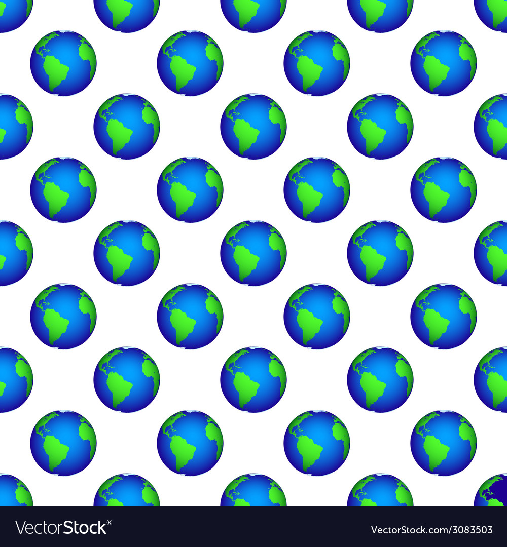 Globes pattern Royalty Free Vector Image - VectorStock