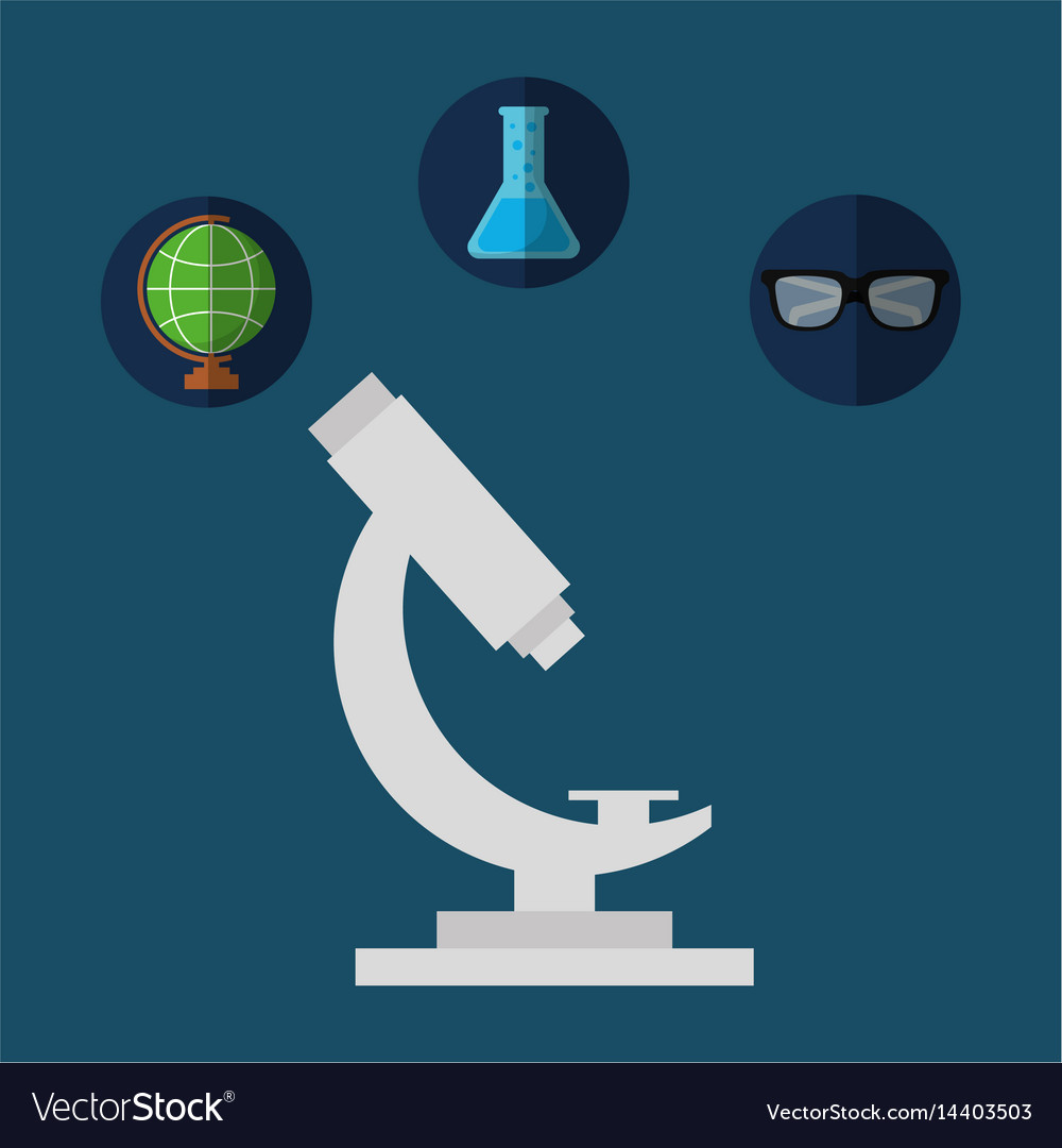 Microscope tool icon Royalty Free Vector Image