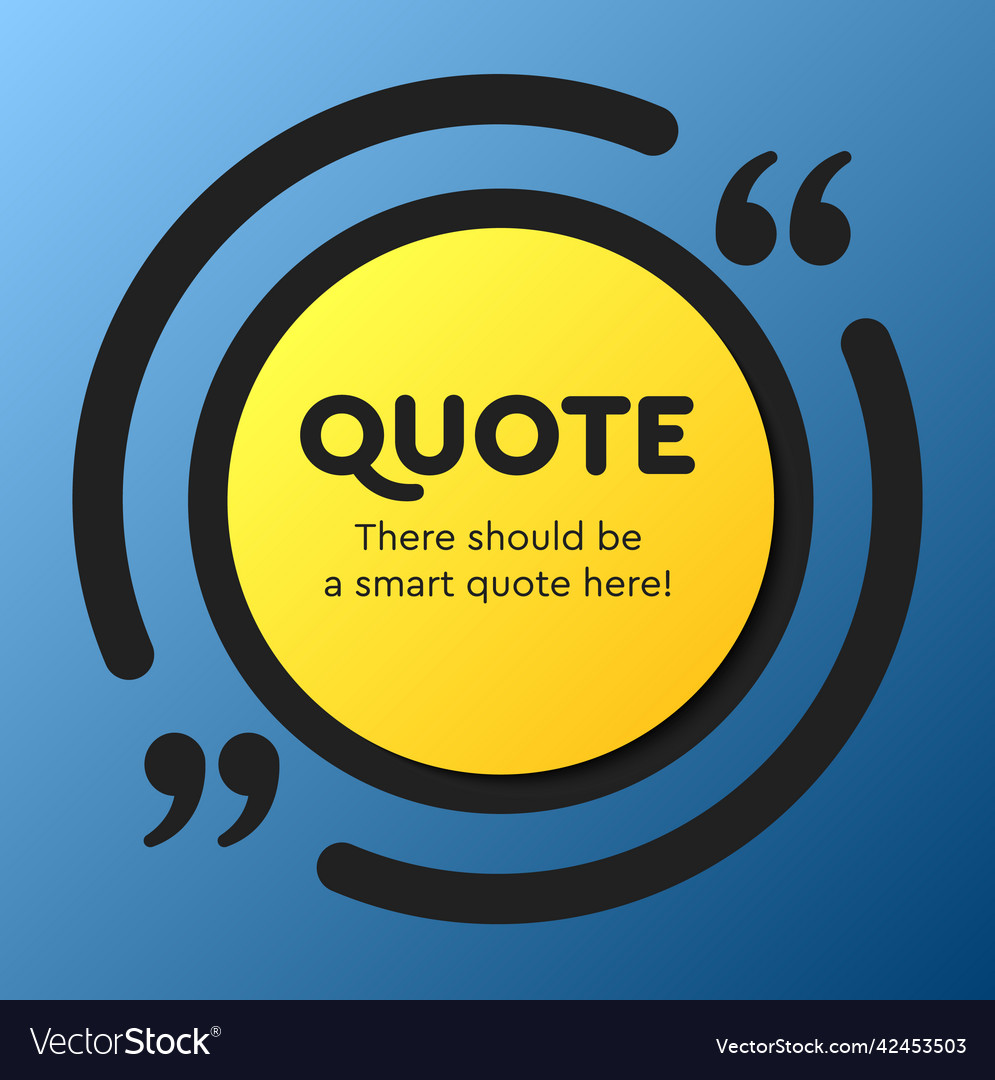 Quote frame blank text boxes background Royalty Free Vector