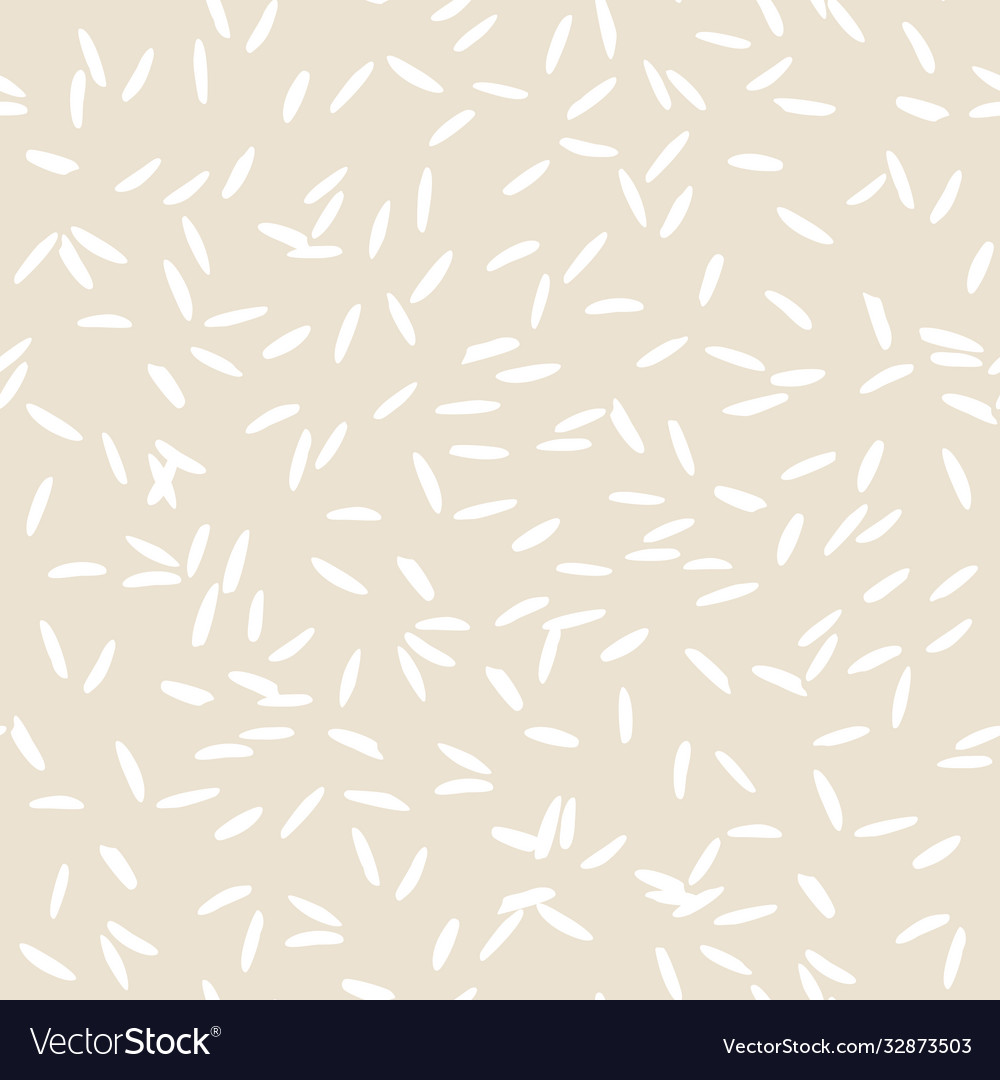 Simple seamless rice grain pattern Royalty Free Vector Image