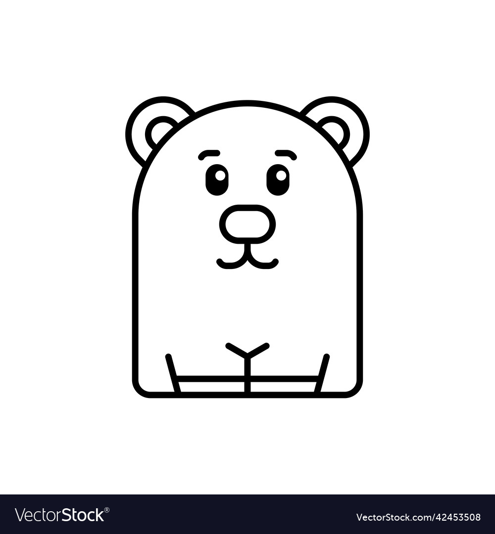 Bear icon Royalty Free Vector Image - VectorStock