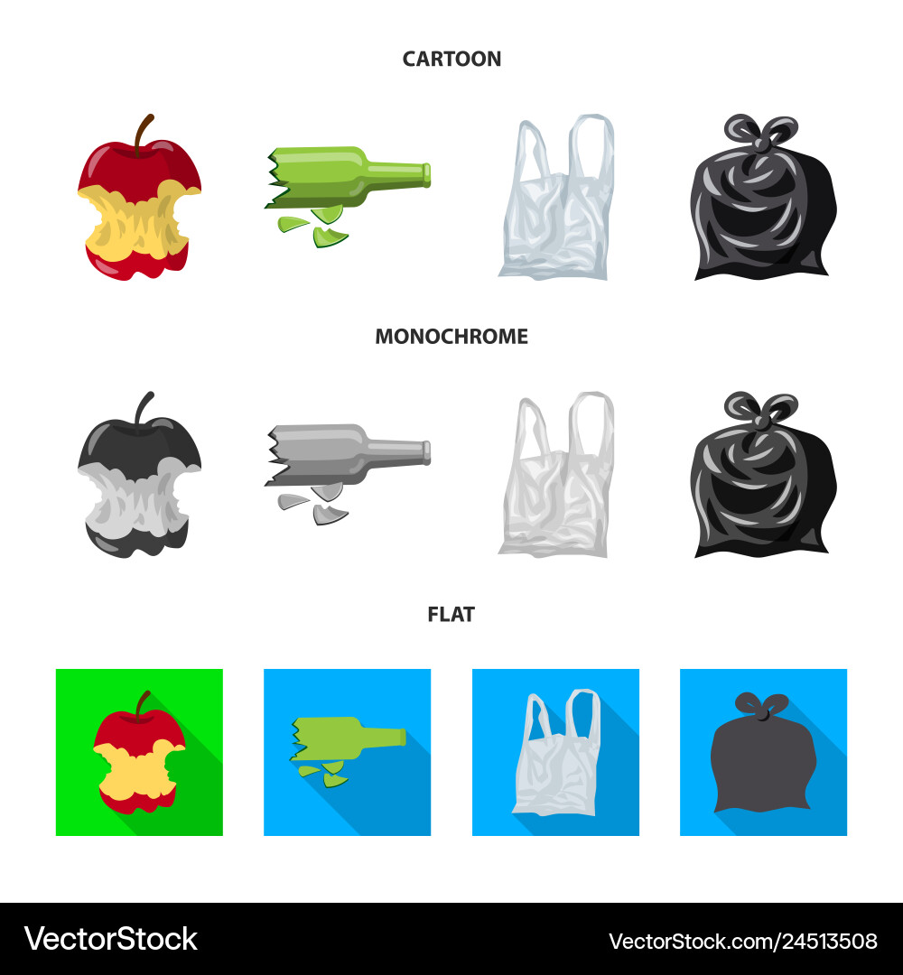 Design of dump and sort symbol set Royalty Free Vector Image