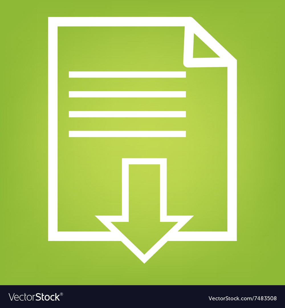 File download line icon Royalty Free Vector Image