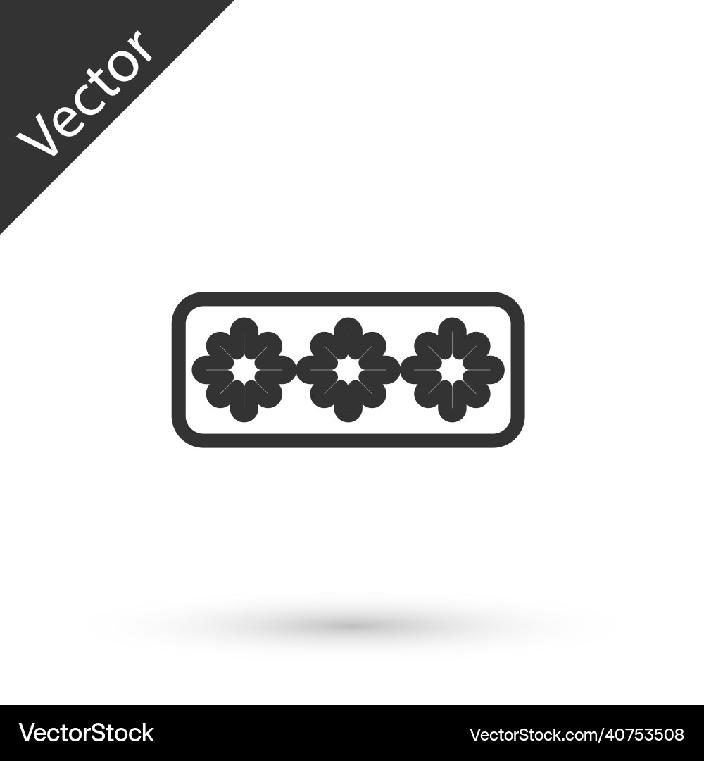 Grey line password protection and safety access Vector Image