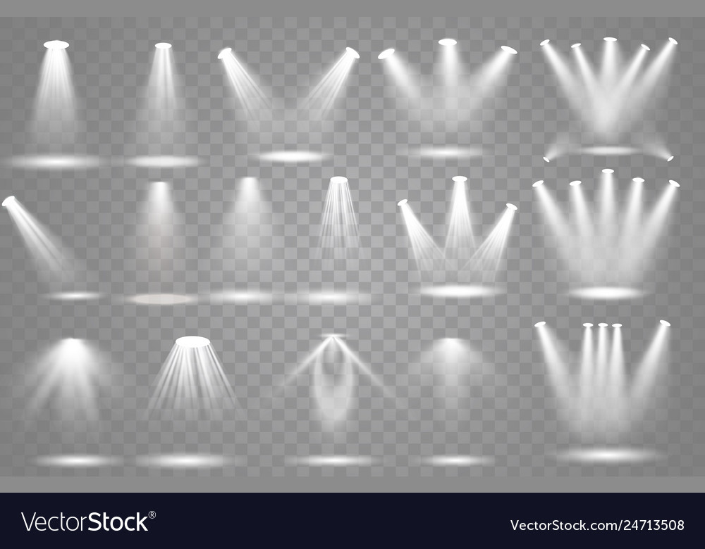 Spotlight light Royalty Free Vector Image - VectorStock