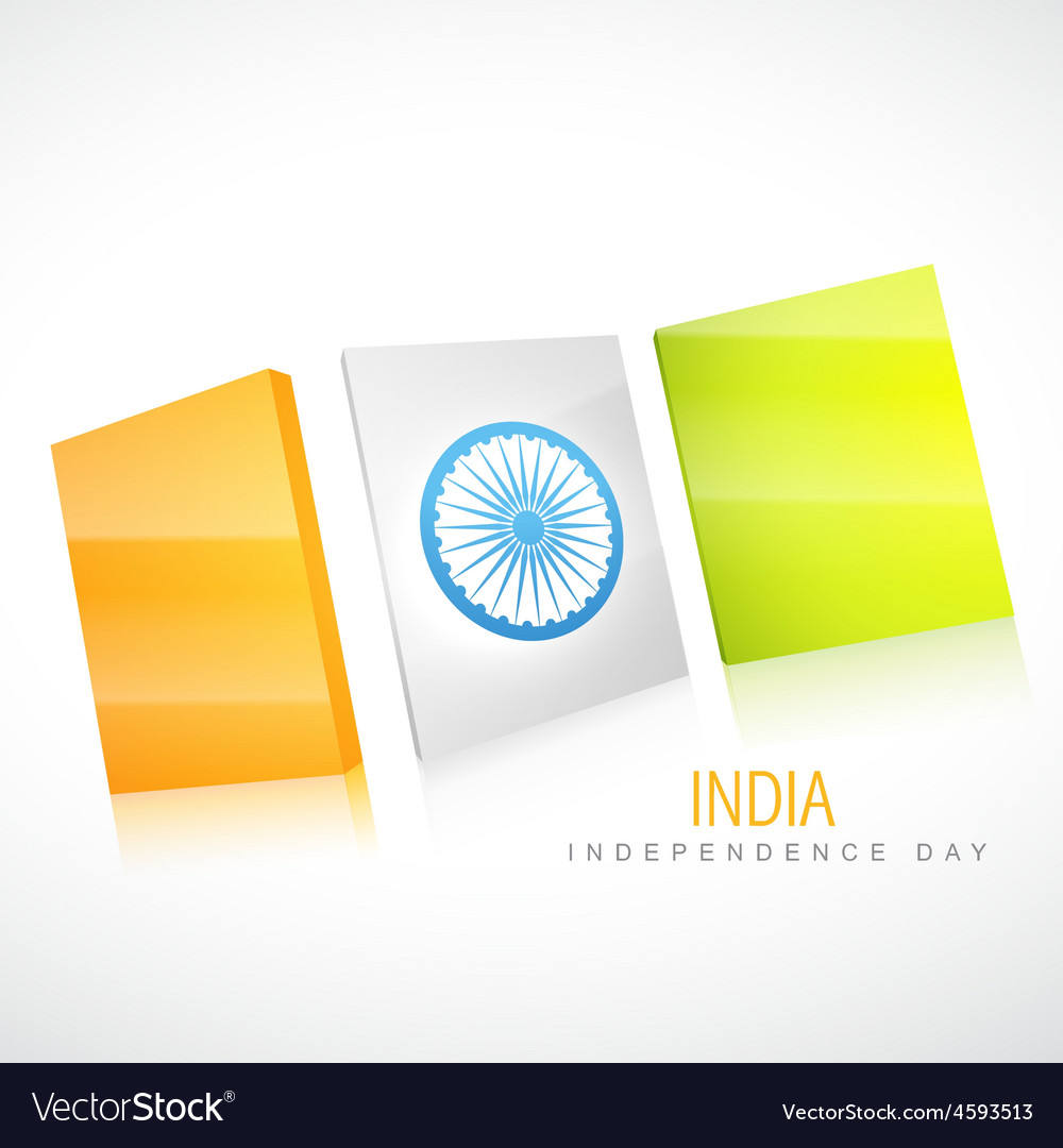 Creative indian flag Royalty Free Vector Image