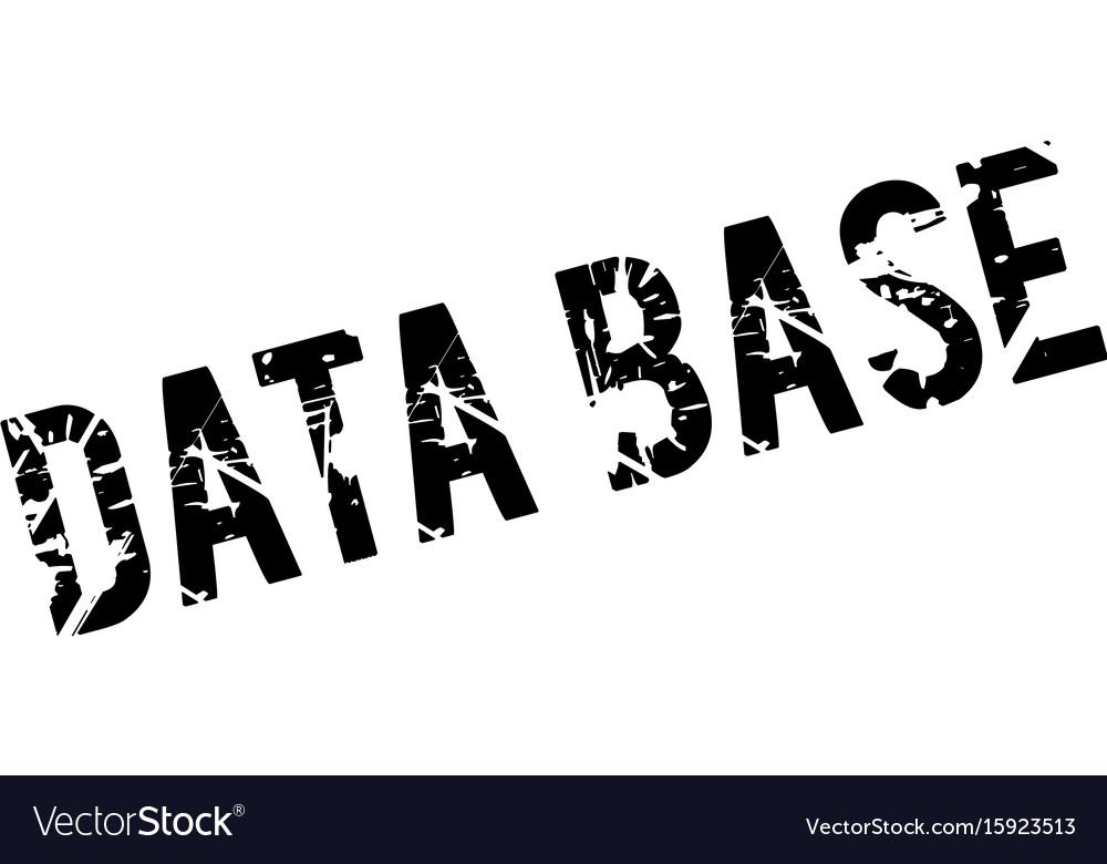 Data base rubber stamp Royalty Free Vector Image