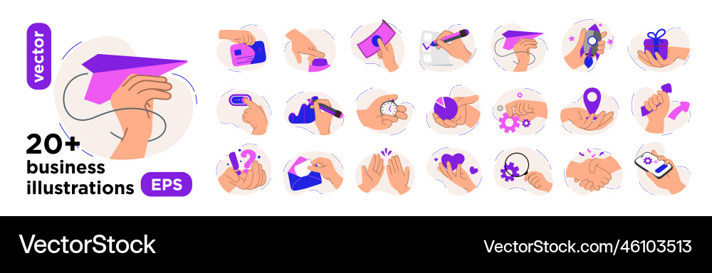 Digital marketing with hands the concept Vector Image