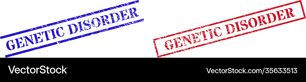 Genetic disorder textured rubber stamp seals Vector Image