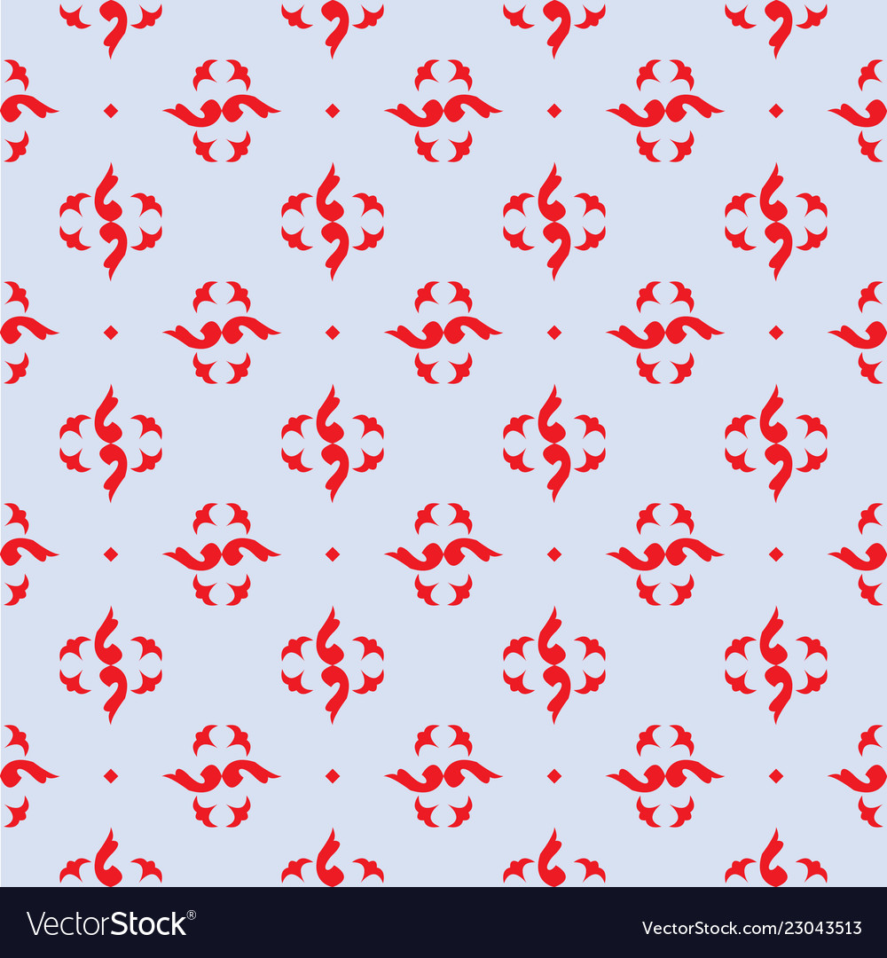 Red royal pattern seamless background Royalty Free Vector