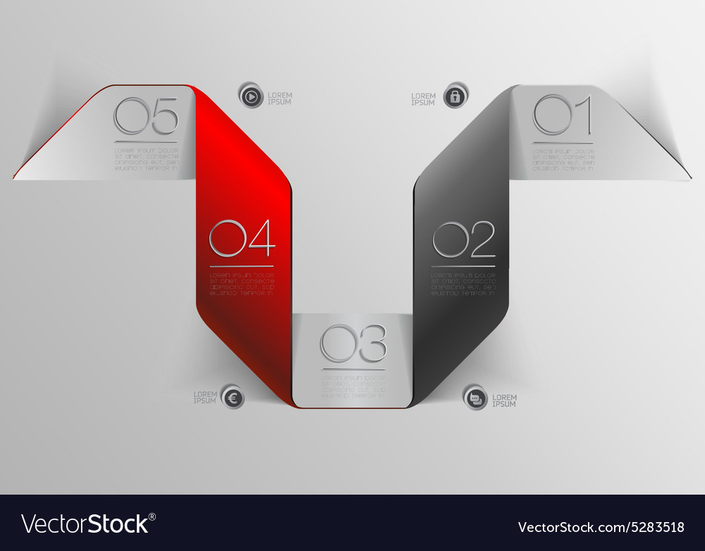 Design elements for options Royalty Free Vector Image