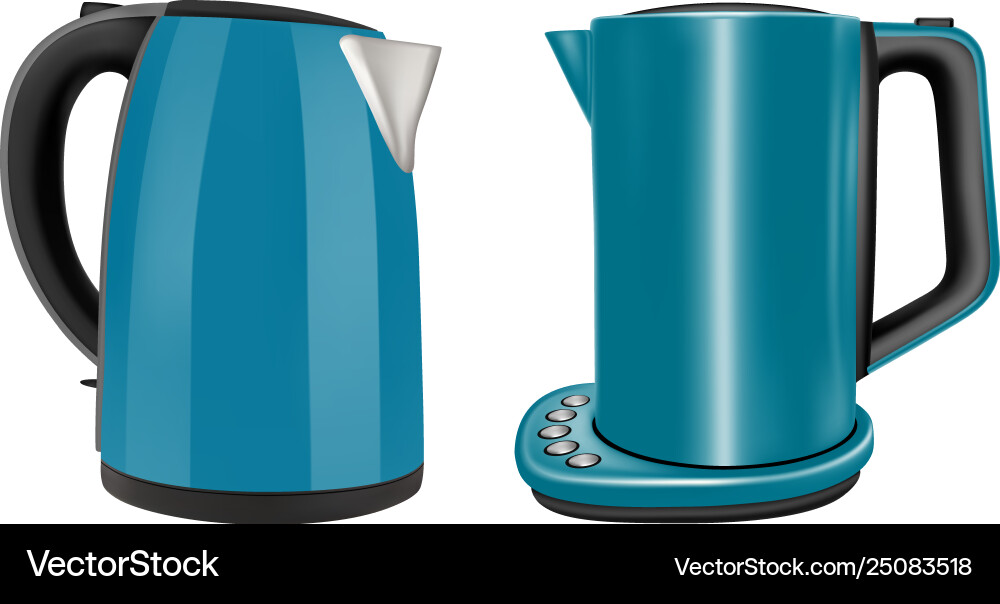 Electric kettle stainless steel Royalty Free Vector Image