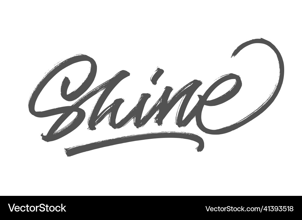 Handwritten words with a brush calligraphy Vector Image