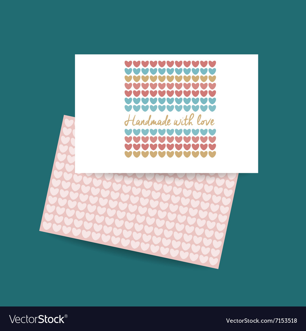 Logo handmade template Royalty Free Vector Image