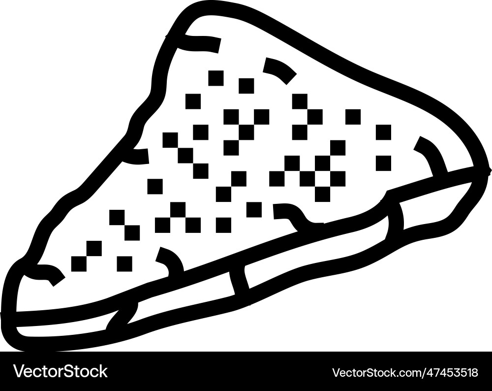 Peppermint bark food snack line icon Royalty Free Vector