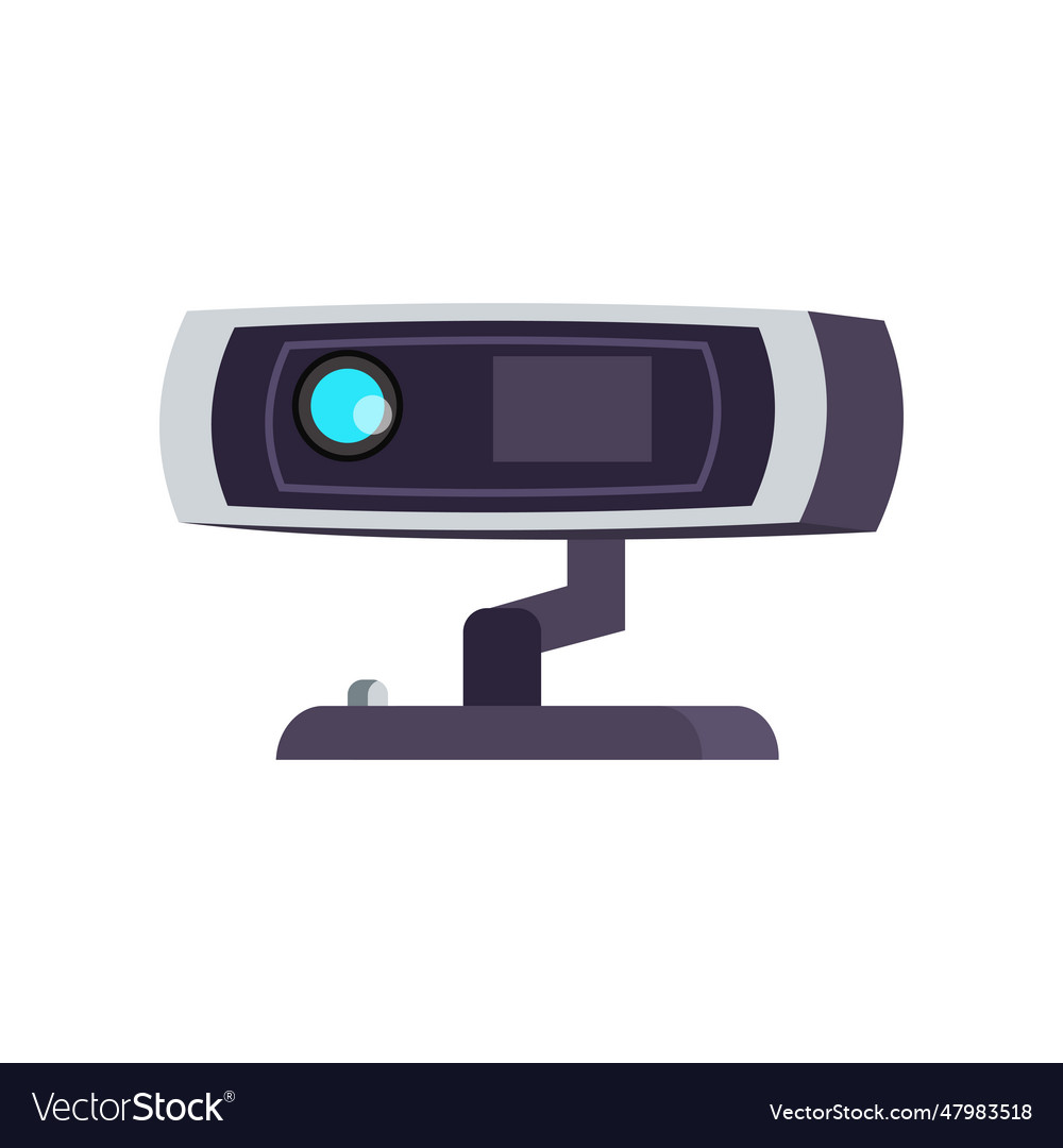 Rectangular security camera Royalty Free Vector Image