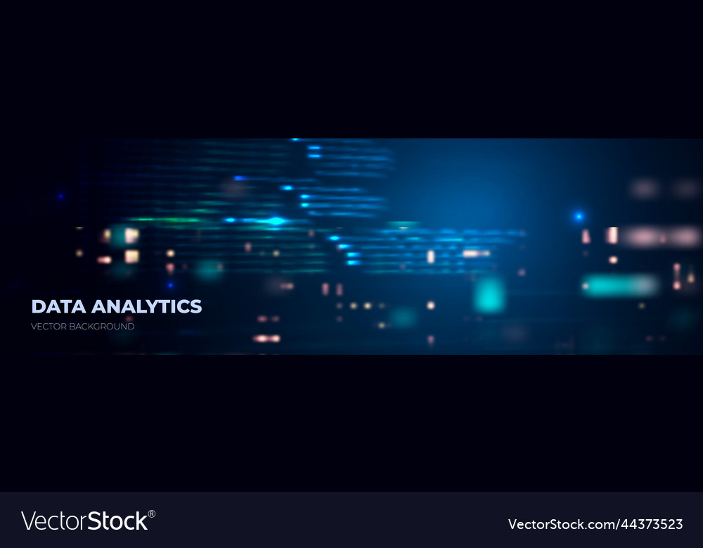 Abstract Big Data Visualization Futuristic Vector Image