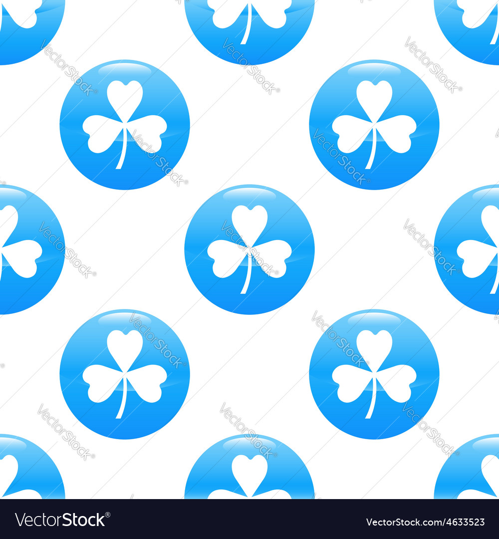 Clover sign pattern Royalty Free Vector Image - VectorStock