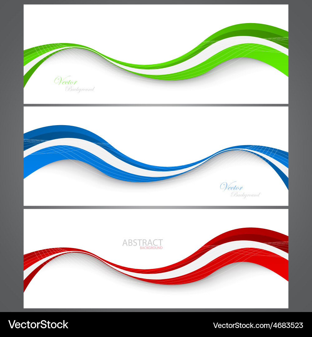 Collection of banners Royalty Free Vector Image