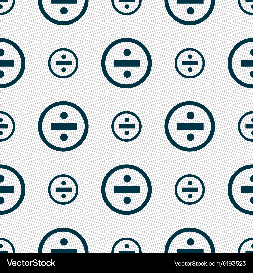 Dividing icon sign seamless abstract background Vector Image