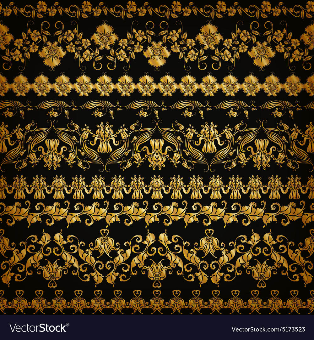 Horizontal elements decoration Royalty Free Vector Image