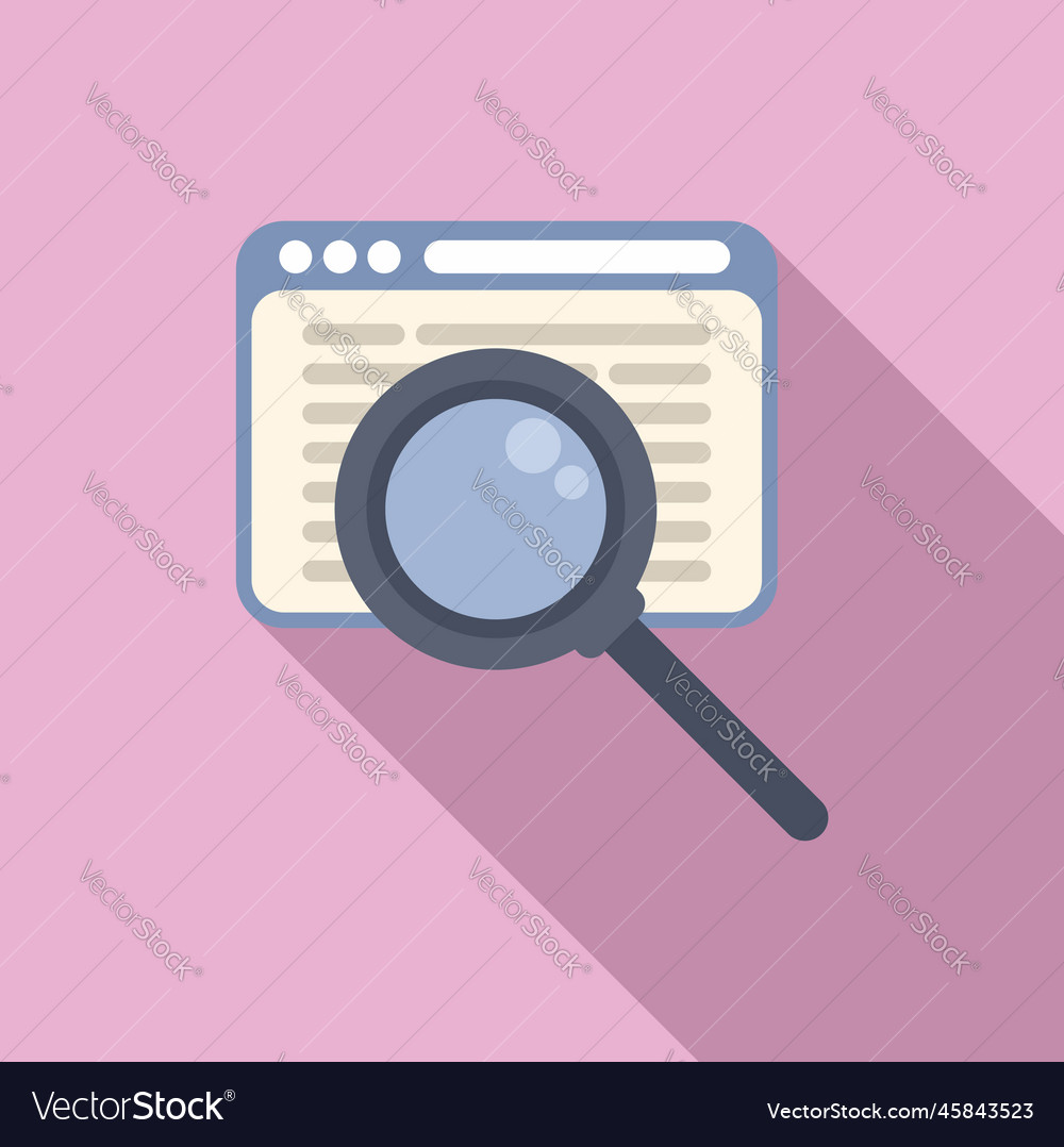 Web technical document icon flat business Vector Image