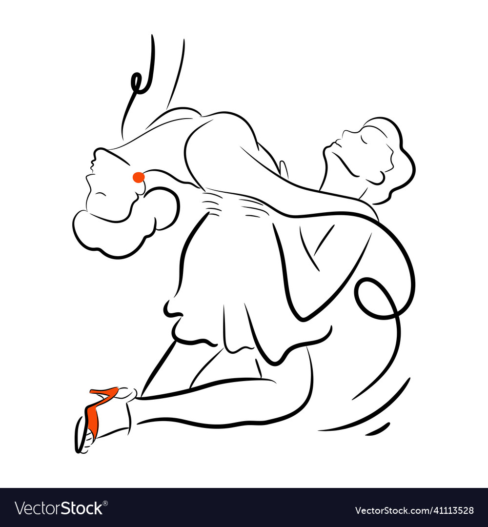 Dance step Royalty Free Vector Image - VectorStock