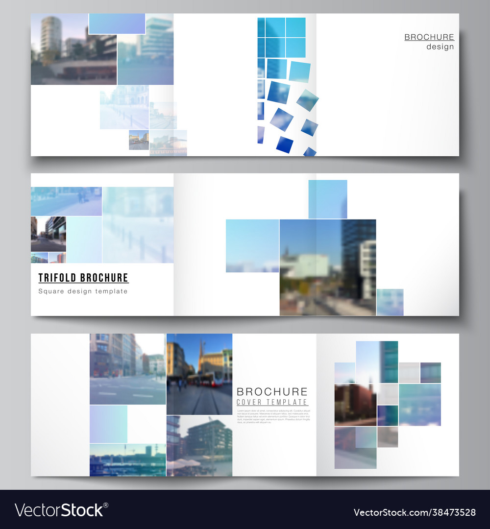 Layout square format covers templates Royalty Free Vector