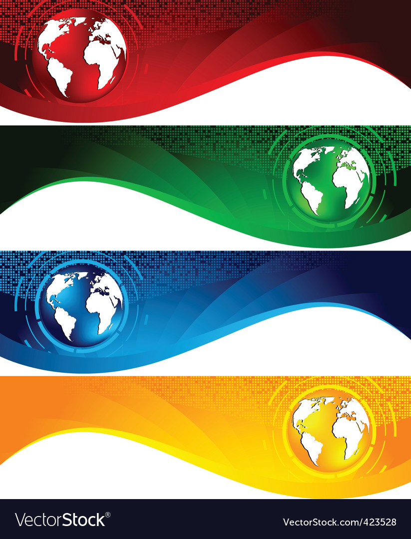 Set banners Royalty Free Vector Image - VectorStock