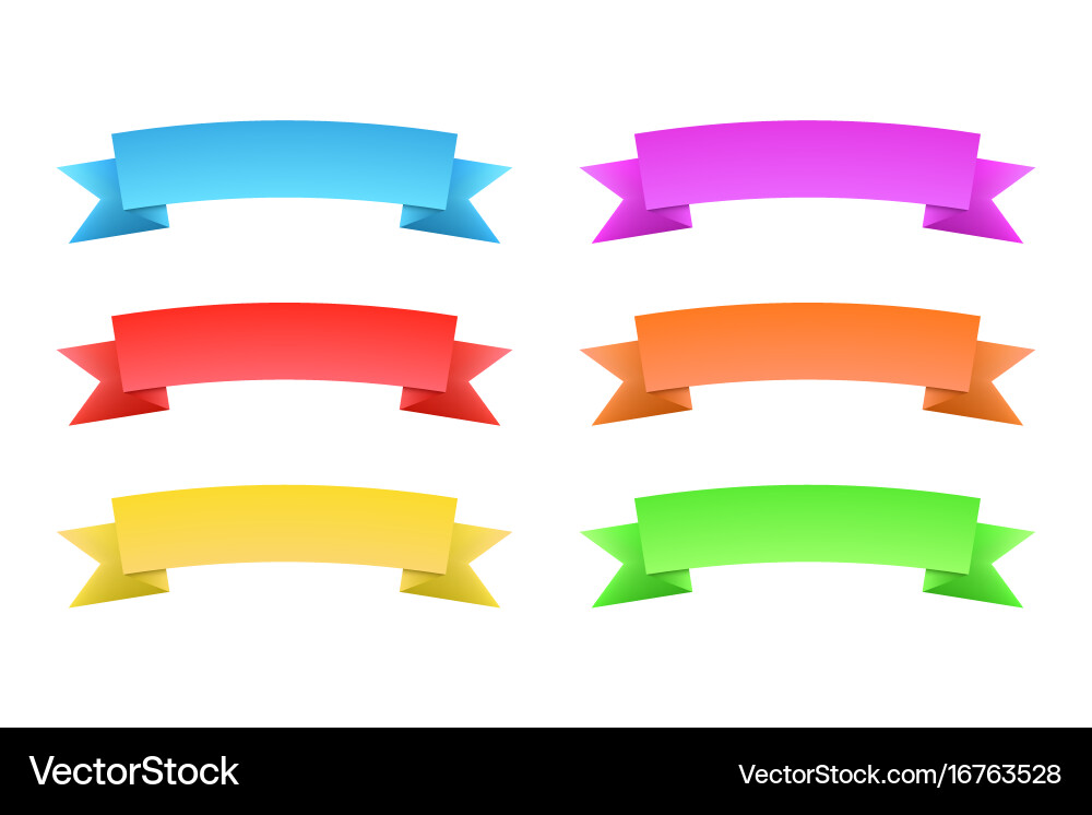 Set of color banners Royalty Free Vector Image